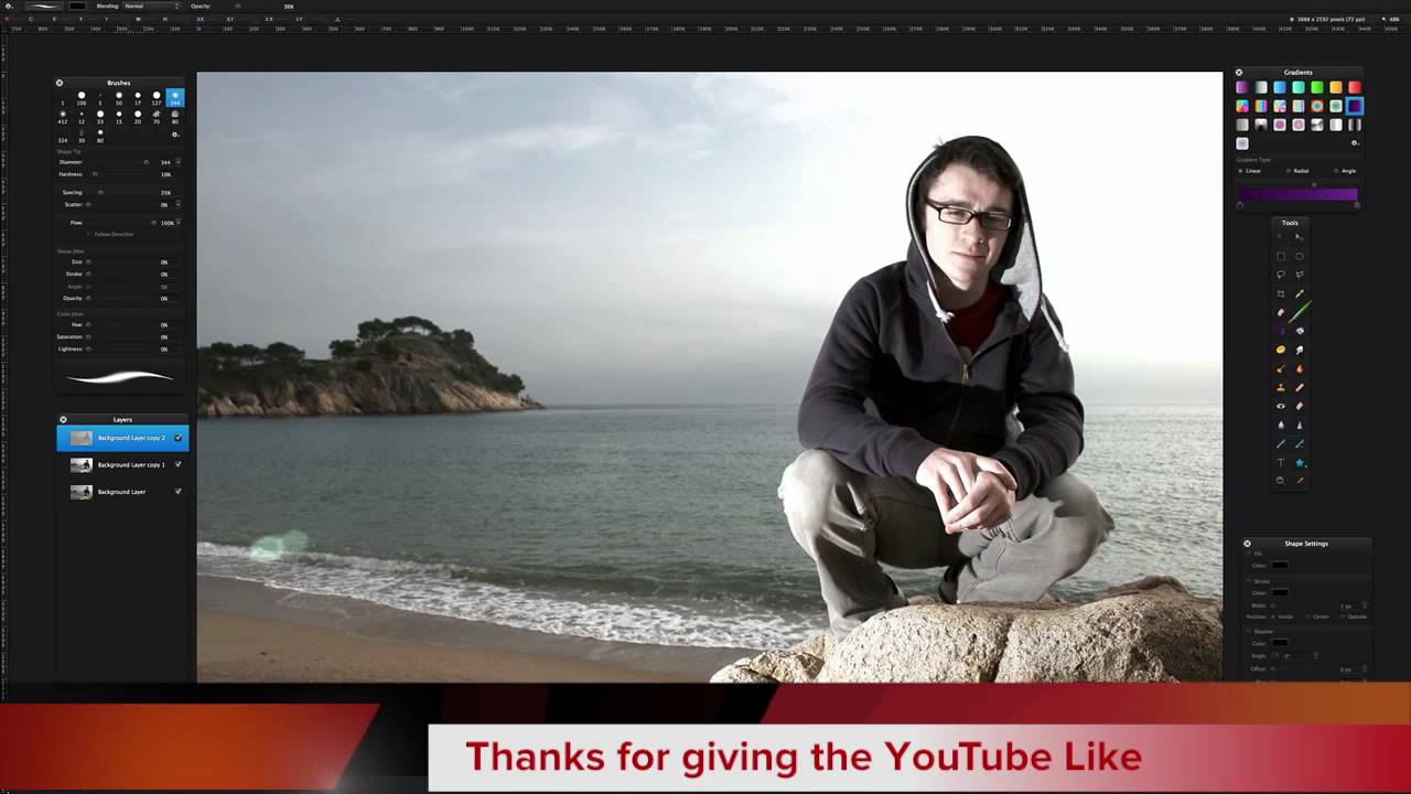 How to use Pixelmator to create images in the style of Dave Hill Photography - YouTube