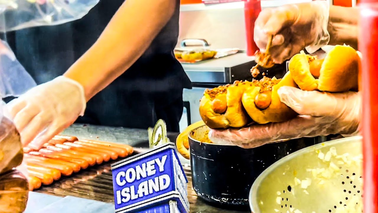 Irish People Try Coney Island Hot Dogs For The First Time - YouTube