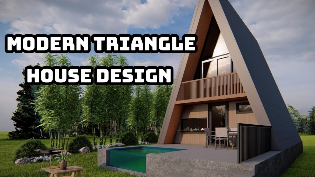 MODERN HOUSE TRIANGLE DESIGN - YouTube