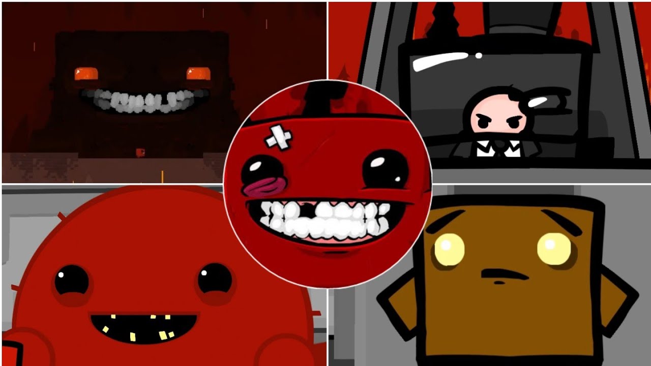 Super Meat Boy - All Bosses (No Damage) - YouTube