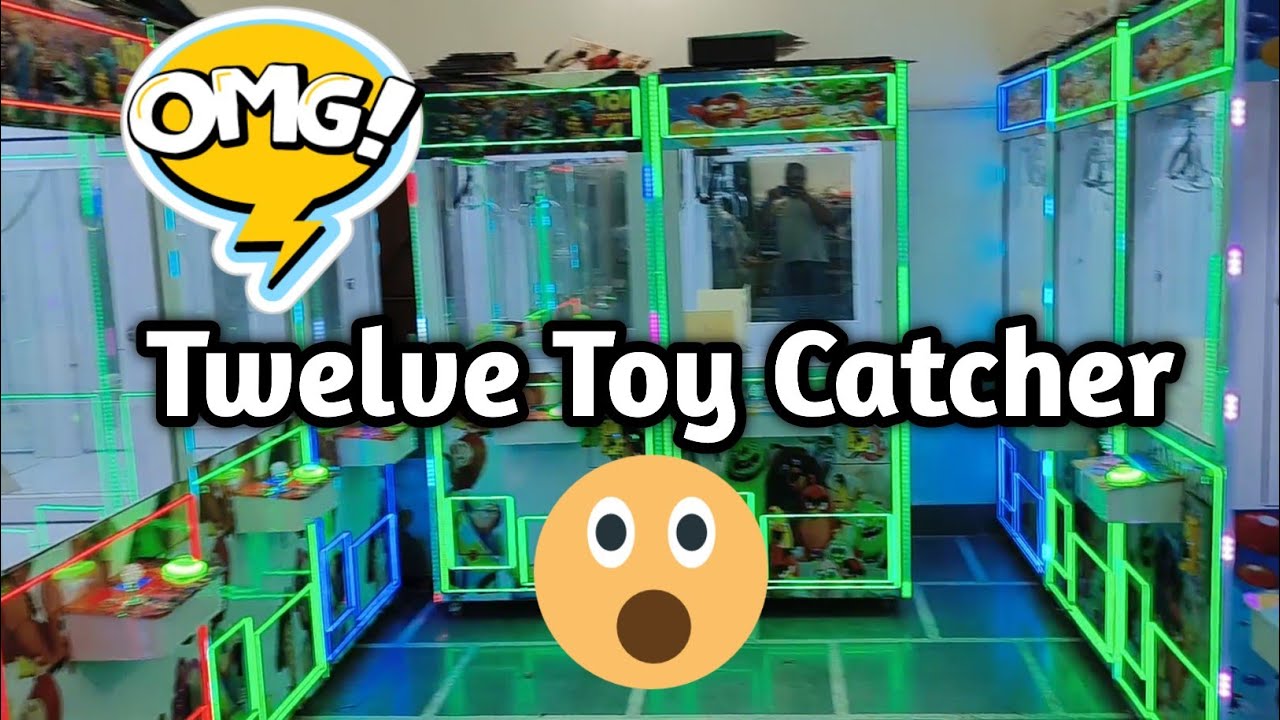 Twelve Toy Catcher Mushines in One Place - YouTube