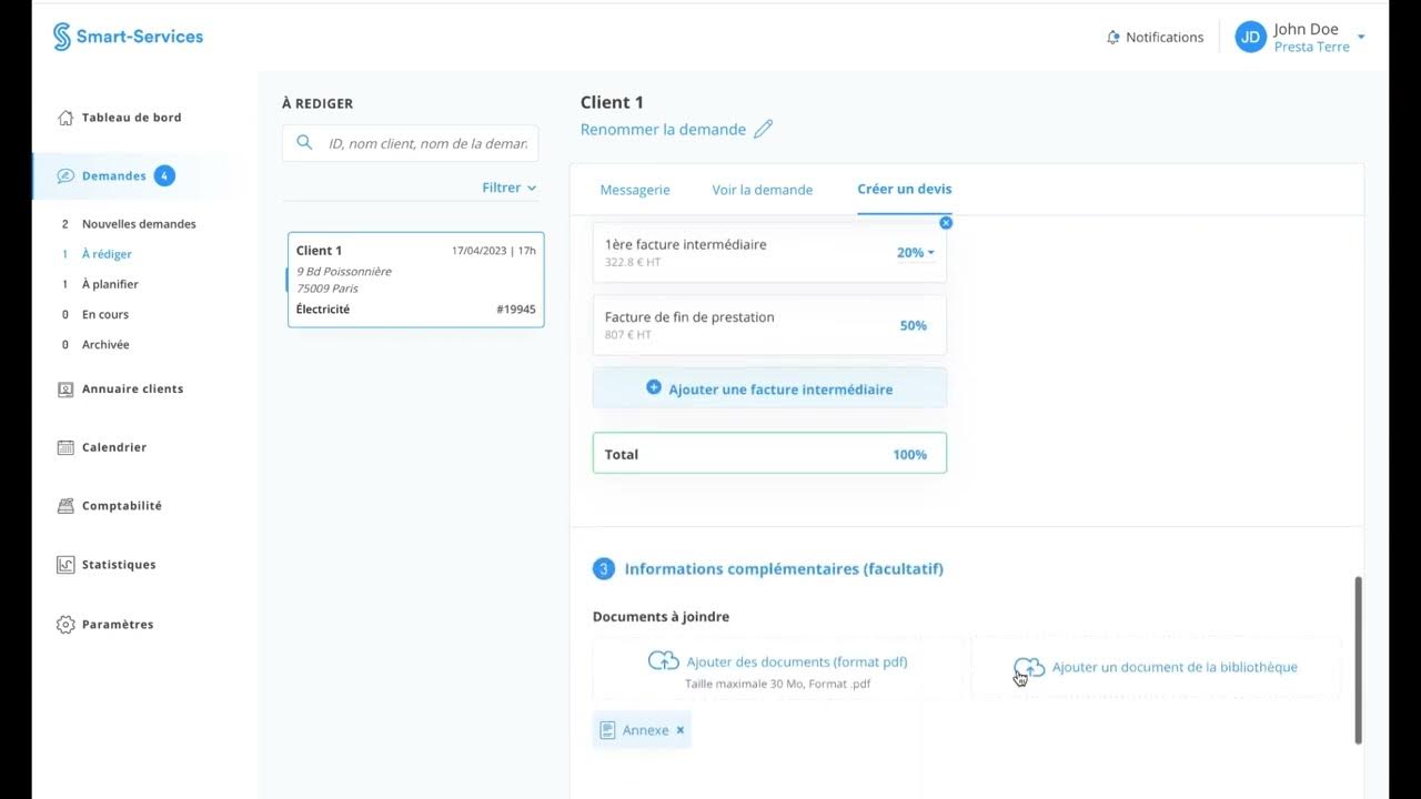 Comment créer et modifier un devis ? Comment enregistrer un modèle de devis ? - YouTube