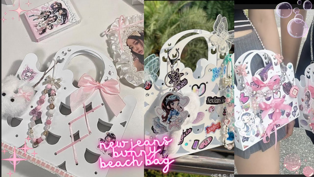 DIY new jeans bunny beach bag - YouTube