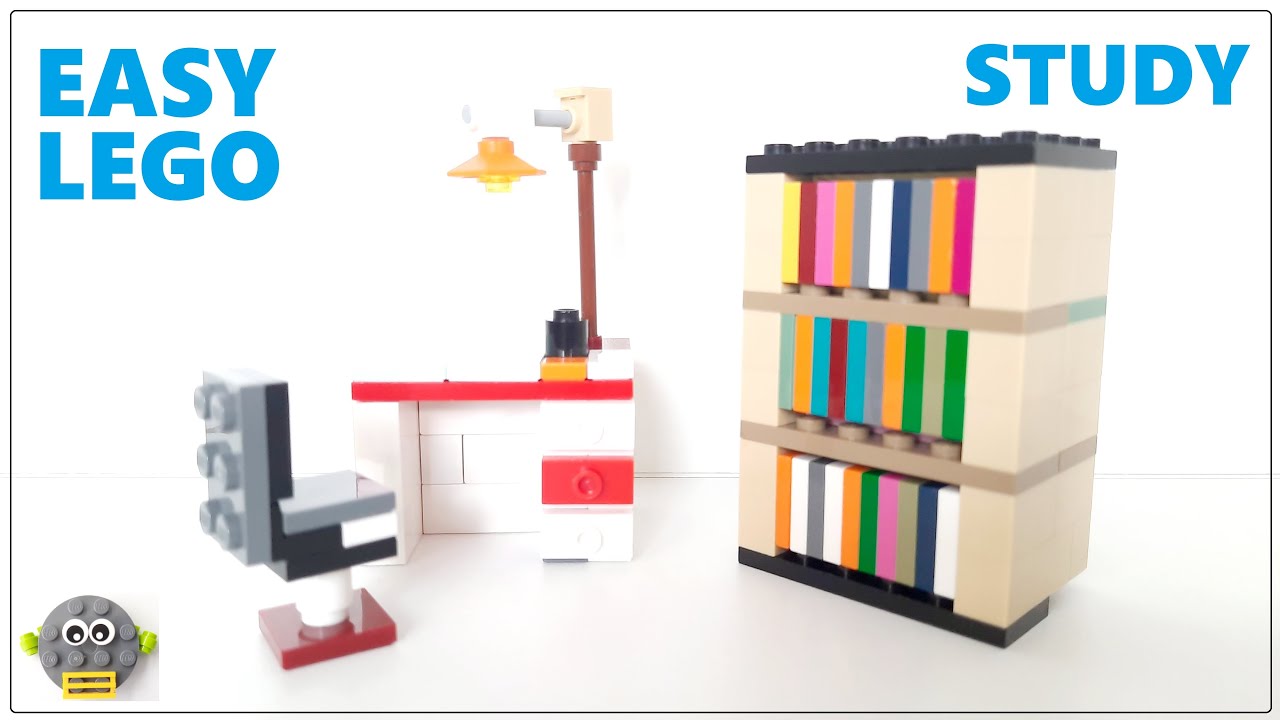 LEGO study desk with bookshelf- Lego classic 10717- idea - YouTube