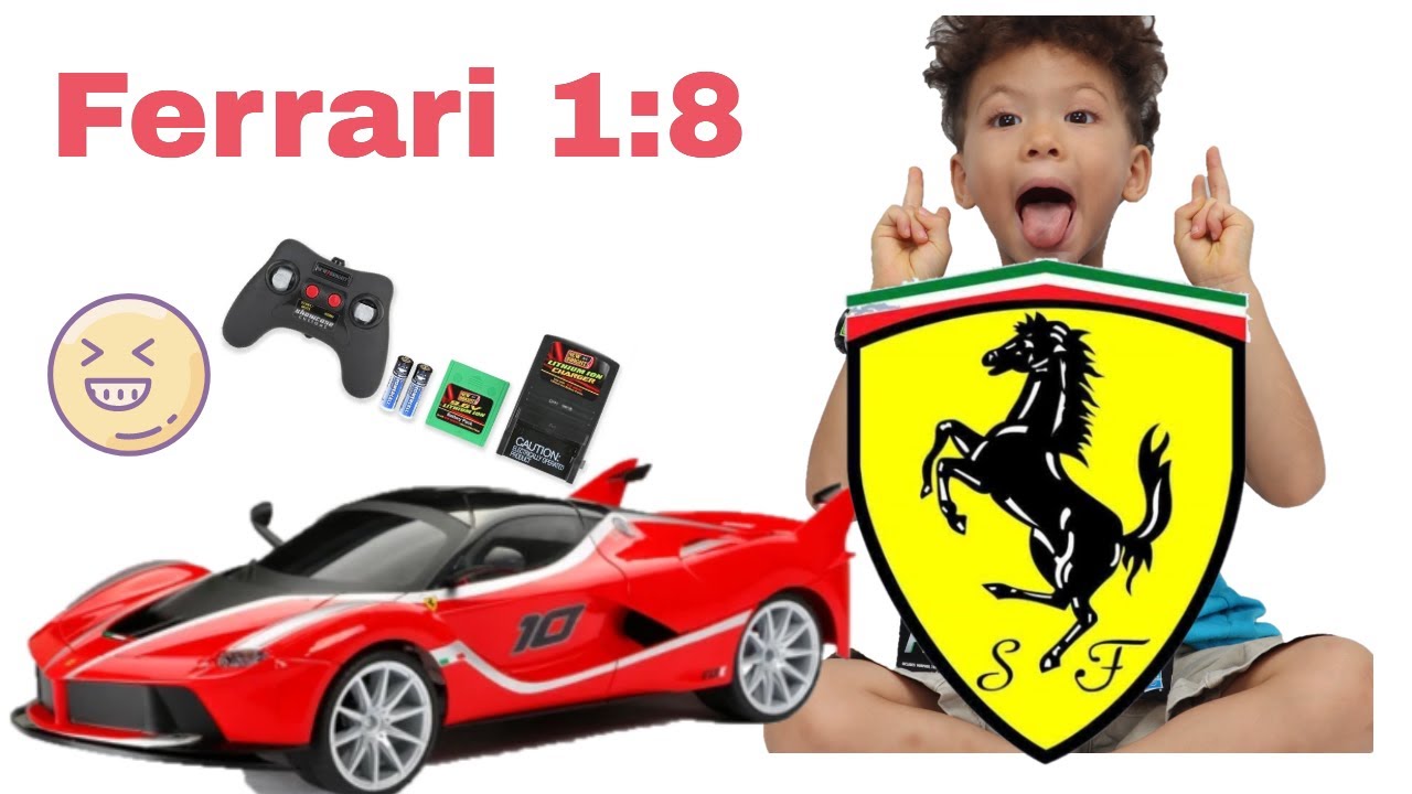 Ferrari FXX RC Remote Control Car Unboxing Toy 1:8 | Test Drive | Toy ...