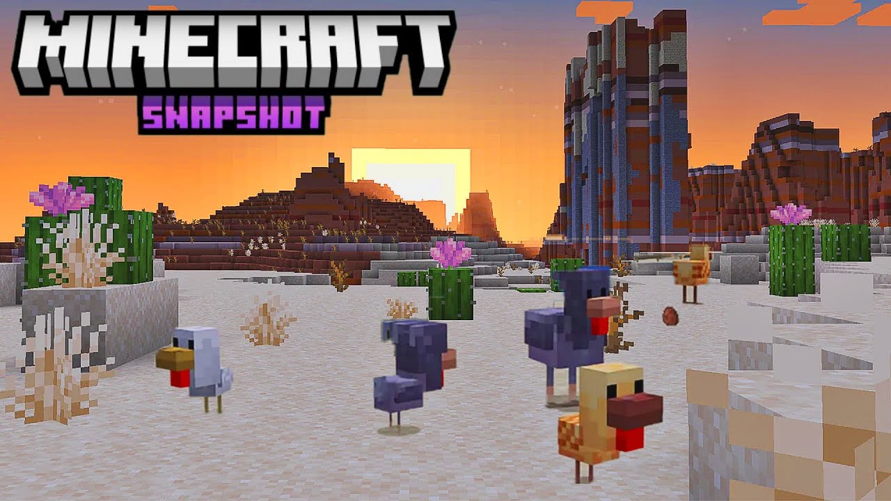 Minecraft update new snapshot chicken update - YouTube