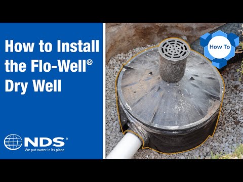 How to Install NDS FloWell Dry Well Drainage System | NDS Yard Drainage Systems