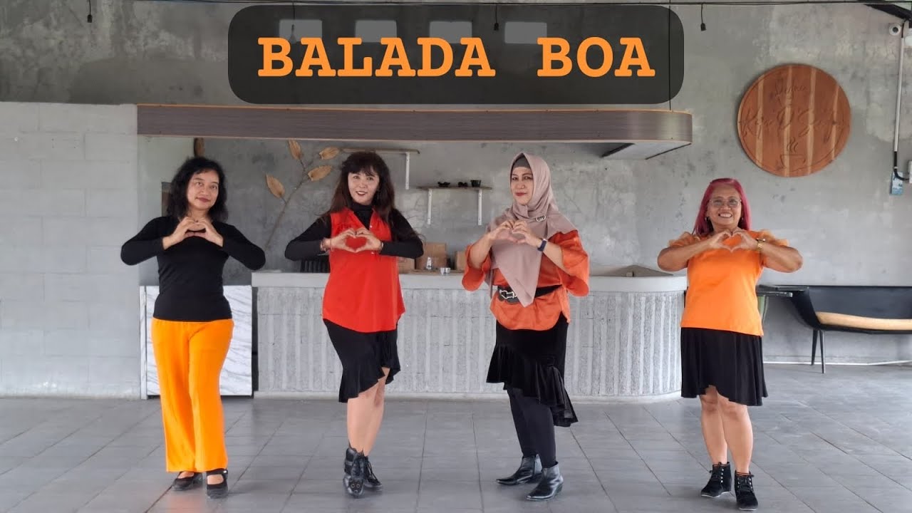 BALADA BOA Line Dance, Choreo by Yo Herry P (INA), Demo : Casanova ...