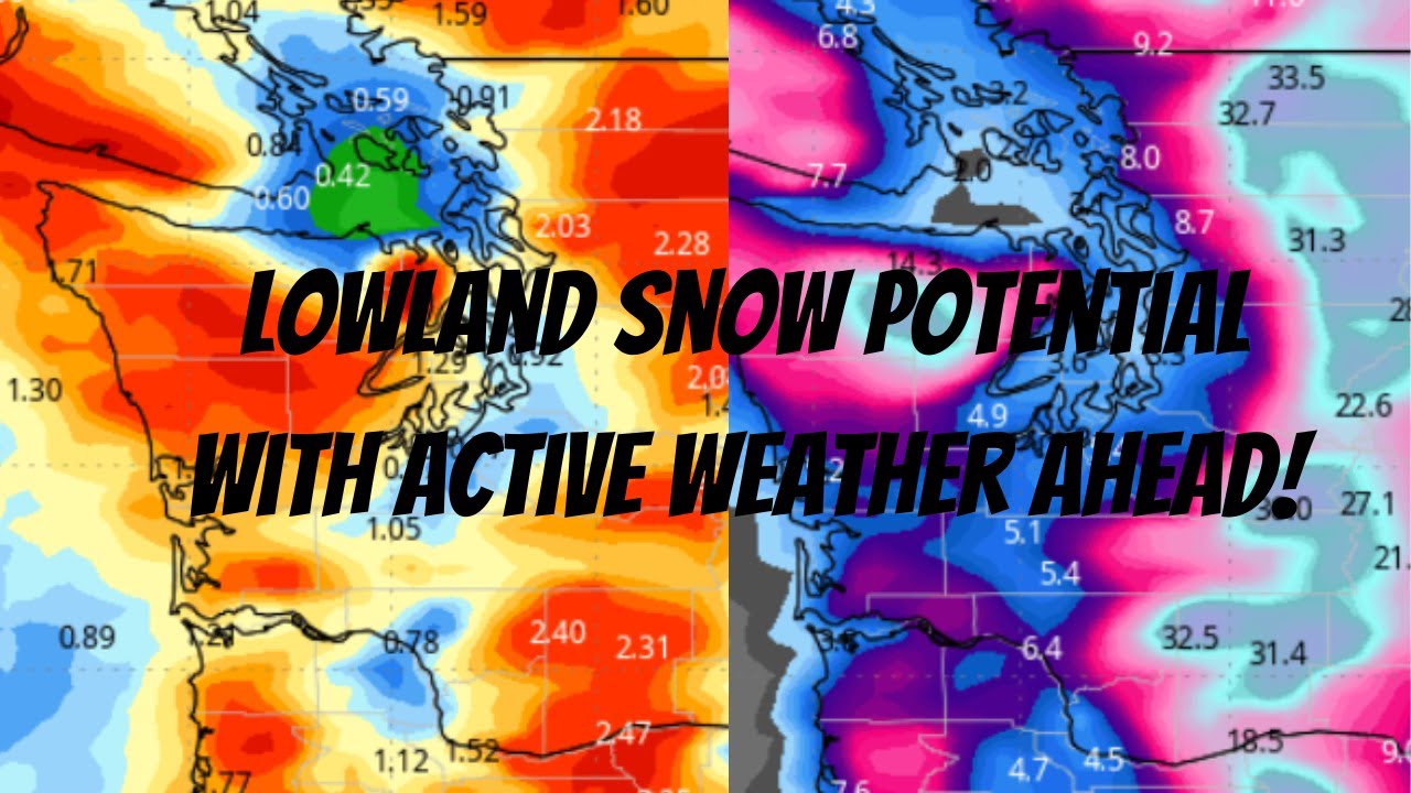 Lowland Snow Potential with Active Weather Ahead! - YouTube