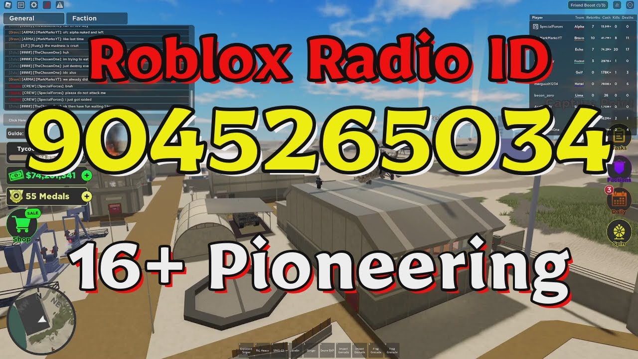 Pioneering Roblox Radio Codes/IDs - YouTube