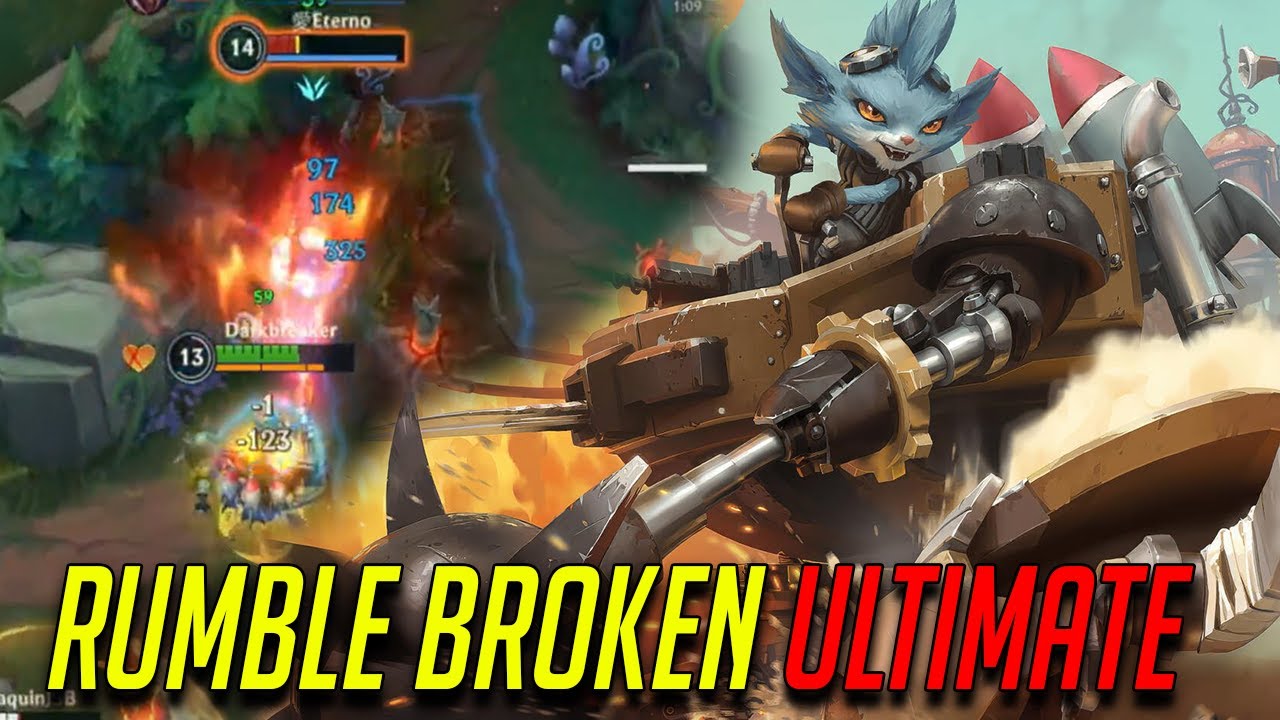 WILD RIFT RUMBLE INSANE POPCORN GAME HIS ULTIMATE IS OP - YouTube