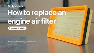 How to Replace an Engine Air Filter