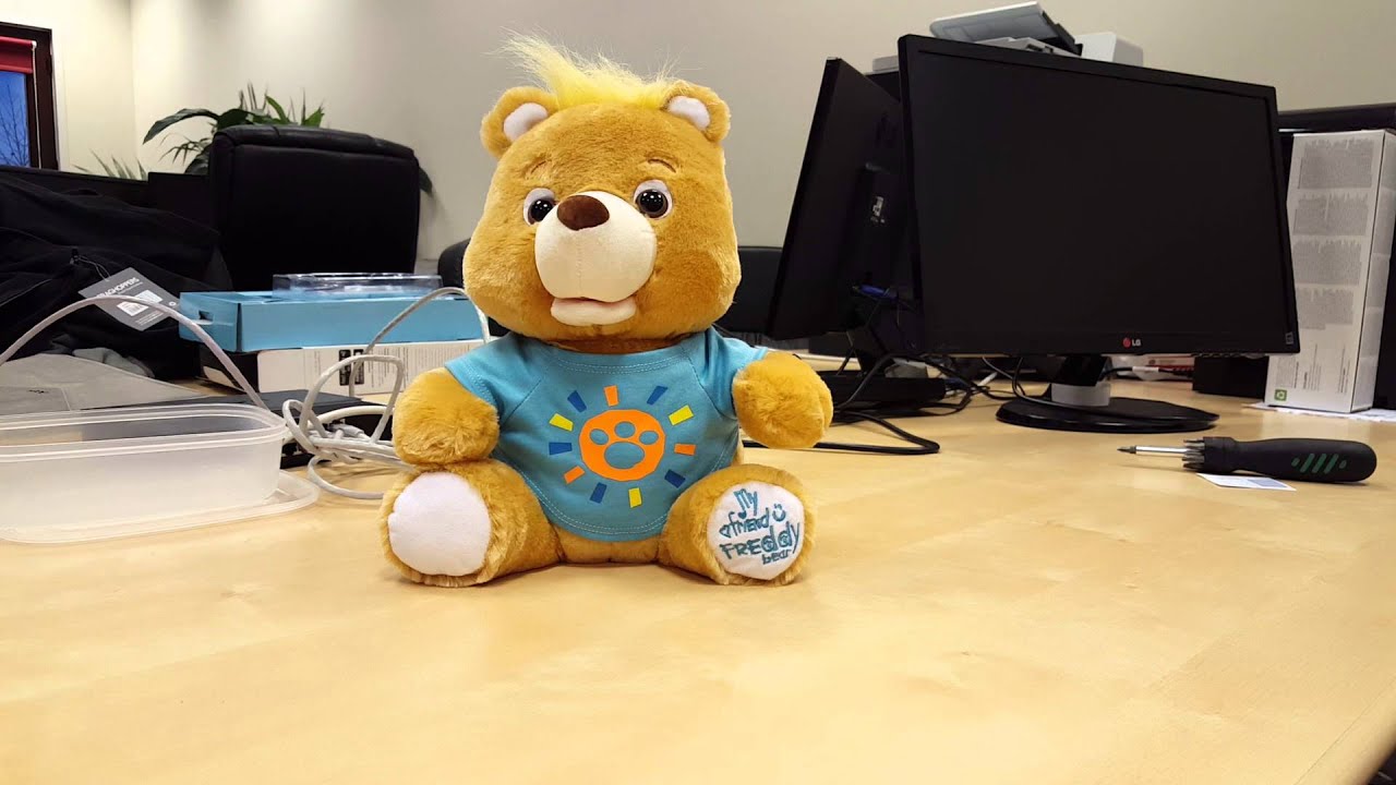 "My Friend Freddy Bear" with "My Friend Cayla"s potty mouth - YouTube