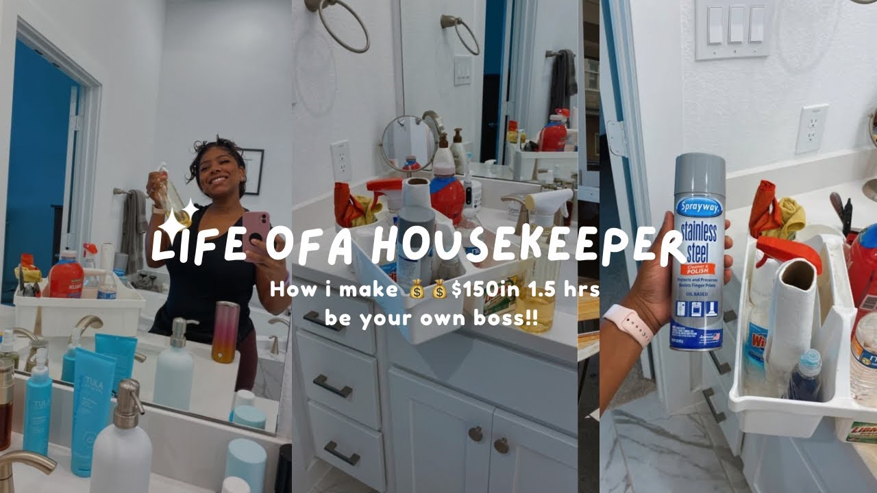 *NEW* 💰💰CLEANING MOTIVATION || WORK day in the life of a housekeeper ...