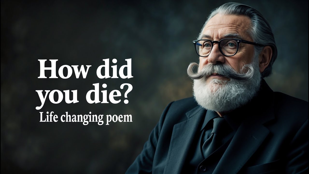 How Did You Die? - A Life-Changing Poem for Troublesome Times - YouTube