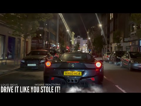 *LOUD* Ferrari 458 Italia DESTORYS London Streets! *INSANE LOUD ACCELERATIONS & REVS!