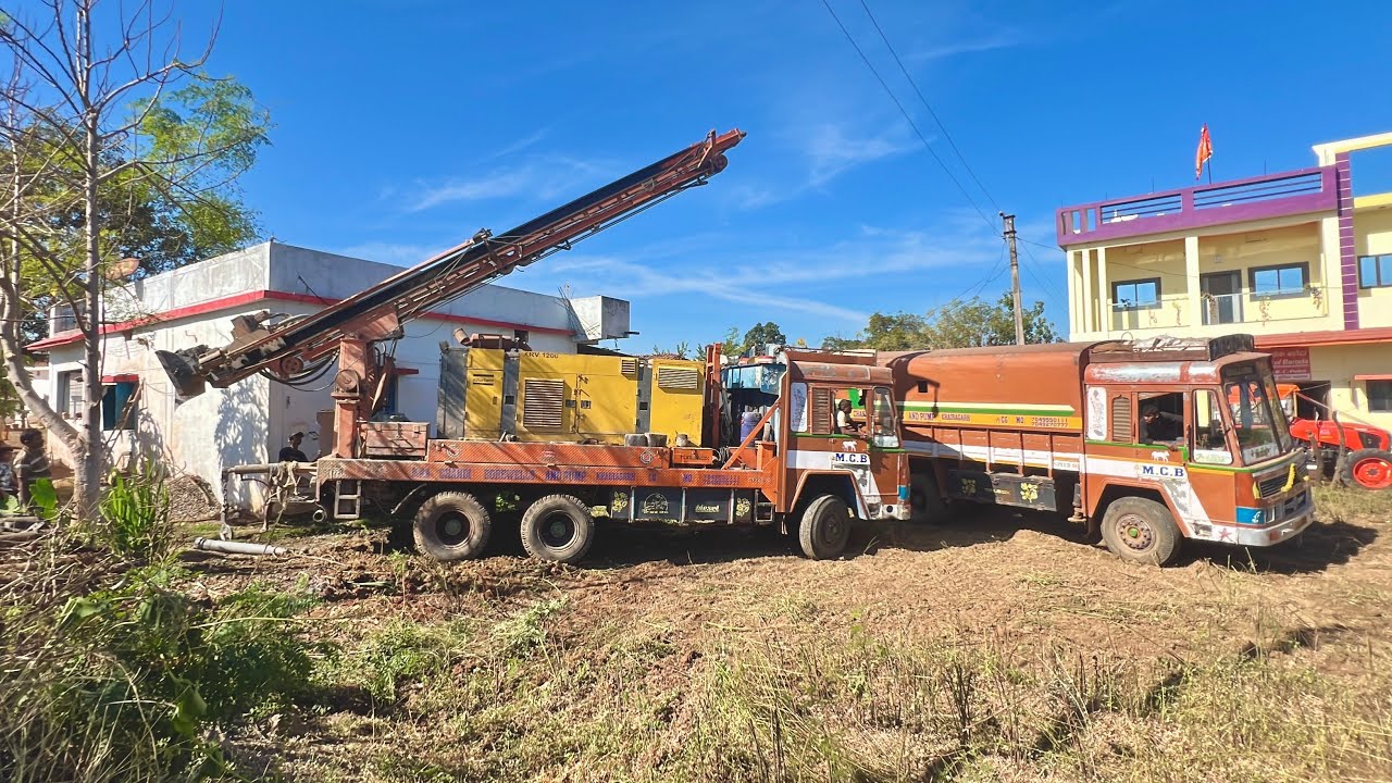 Borewell Drilling - 5 Hp Motor 140 Feet Deep boring With Coconut water ...