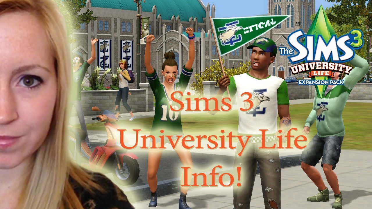 SIMS 3 UNIVERSITY LIFE INFO!! - YouTube