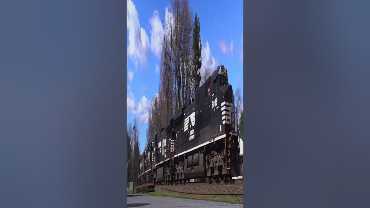 6 Locomotive Lash-Up With NS 2 Operation Lifesaver Units - YouTube