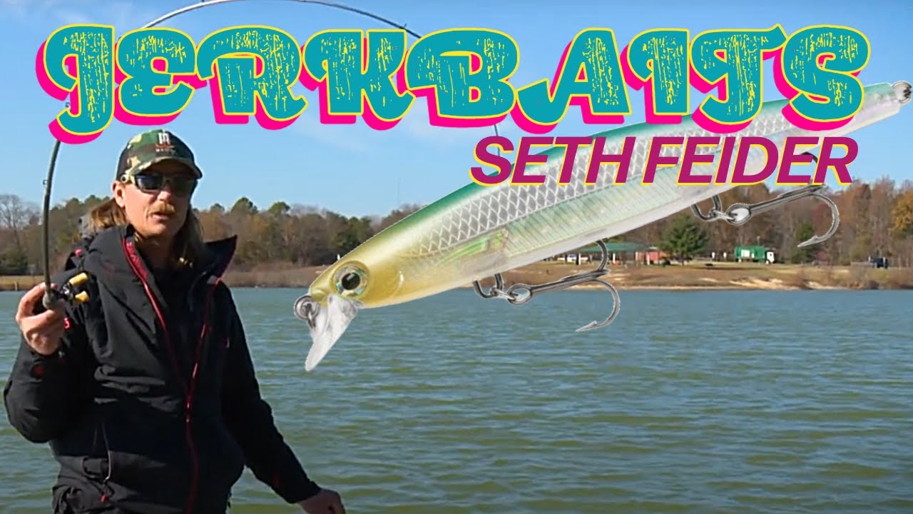 Winter Cold Water Jerkbait Bass Fishing [Bassmaster Seth Feider's Secret Tips] - YouTube