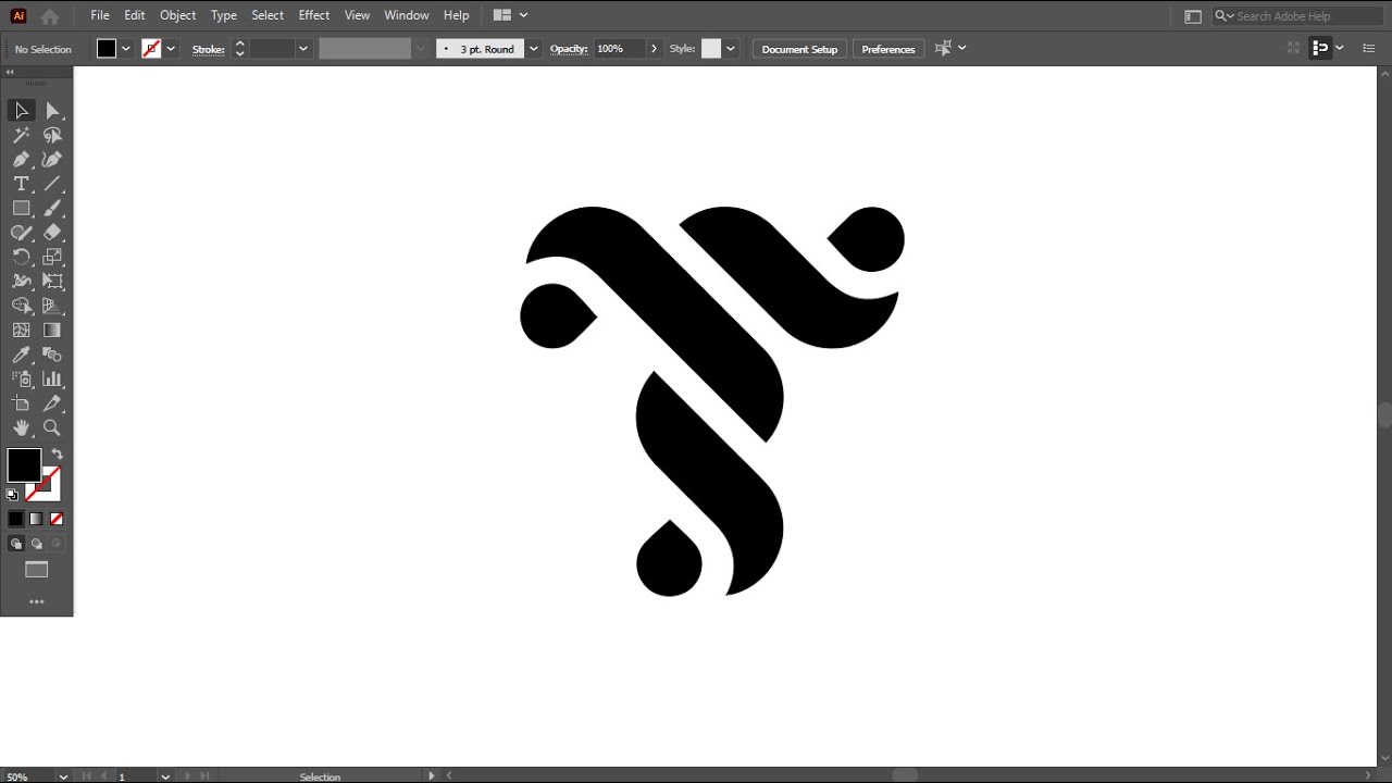 image trace logo design process in adobe illustrator tutorial - YouTube