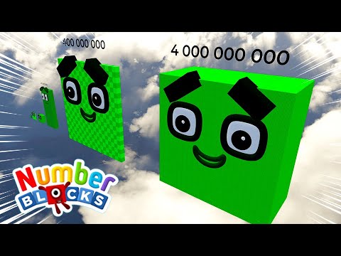 Numberblocks Comparison 4 to 4 BILLION BIGGEST Numberblocks Ever - YouTube