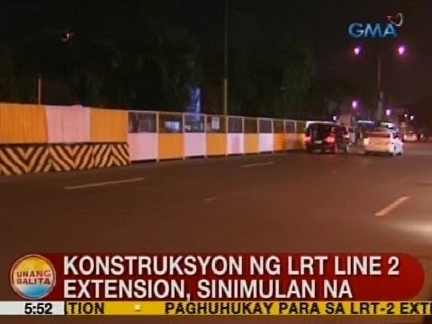 UB: Konstruksyon ng LRT Line 2 extension, sinimulan na - YouTube