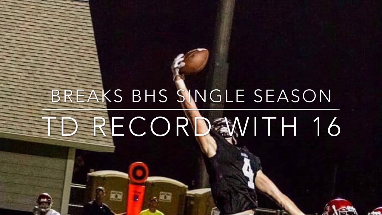 TREYTON WELCH Record Breaking Season at Buffalo High School - YouTube