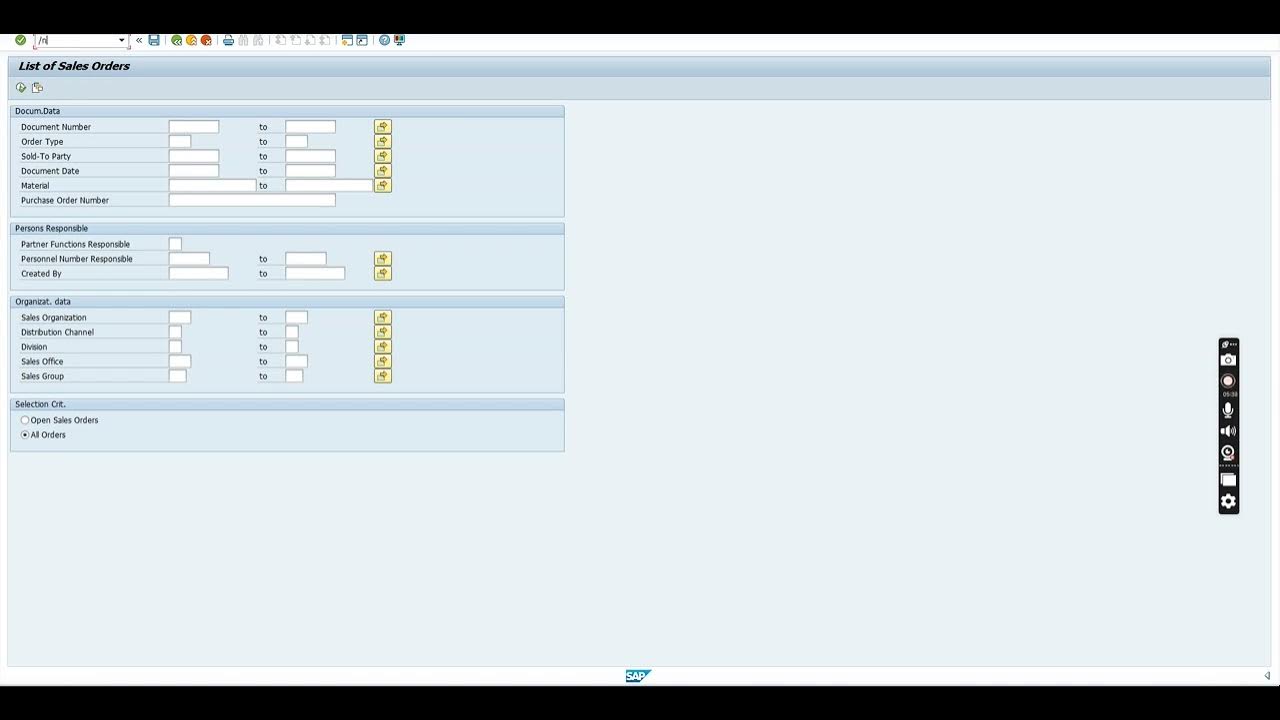 SAP Basics SD Tables & Standard Reports REC - YouTube
