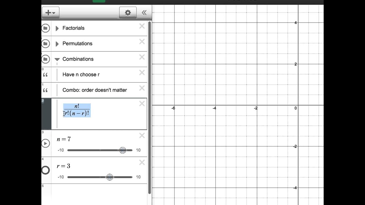 Combinatorics with Desmos - YouTube