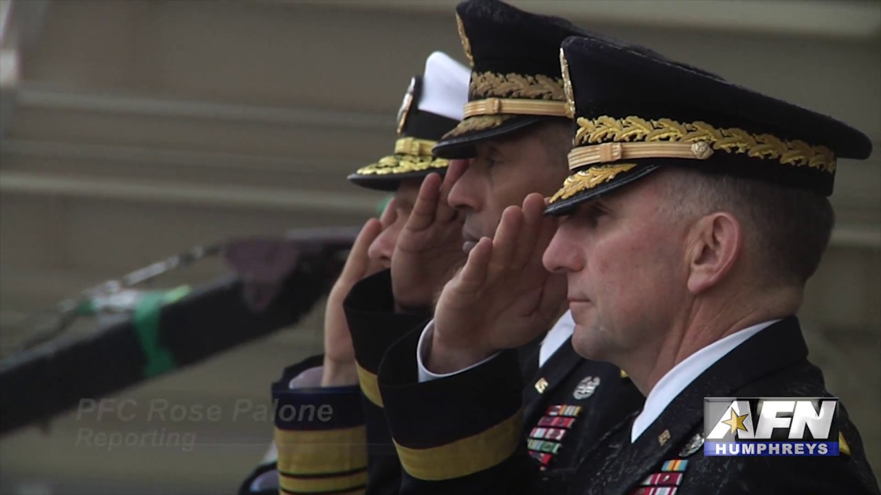 AFN Humphreys - US Forces Korea Change of Command Ceremony - YouTube