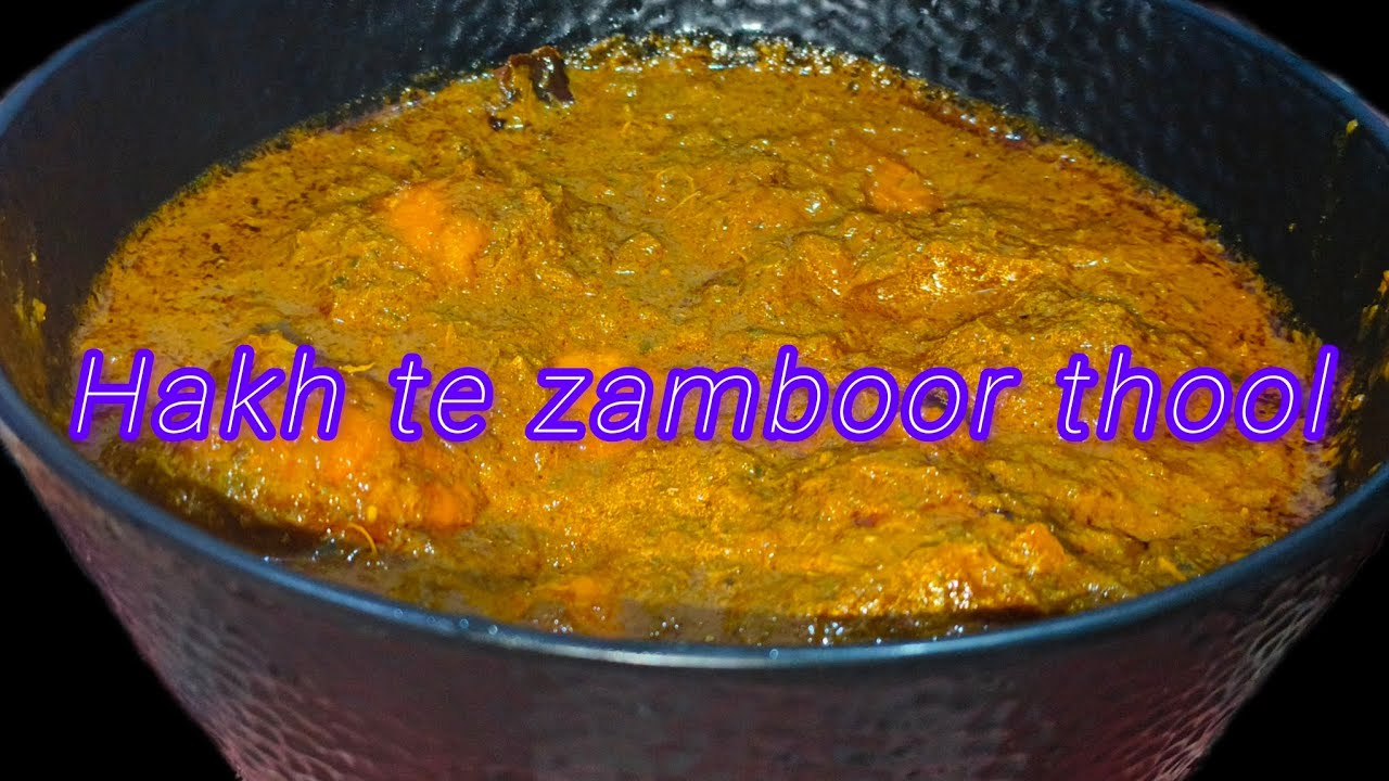 kashmiri Style Hakh Te Zamboor Thool/Saag aur Boiled Egg Recipe - YouTube