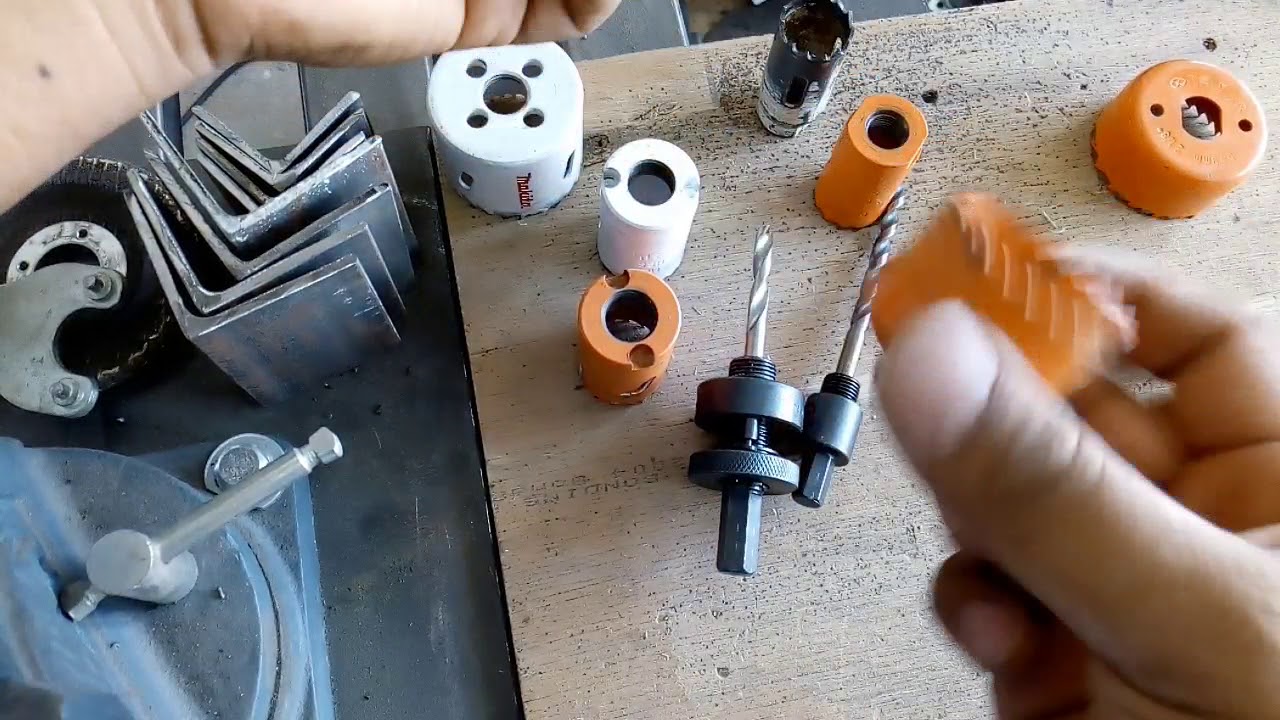 BROCA-SIERRAS Y SACABOCADOS. - YouTube