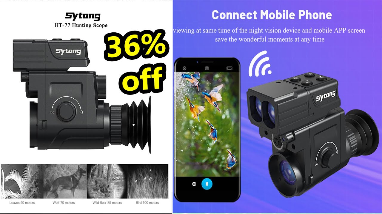 Digital Night Vision Rifle scope 4X 14X Zoom Camera WIFI Rifle Scope ...