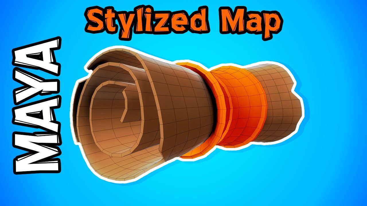 Maya Tutorial: Stylized Map - 3D Modeling - YouTube