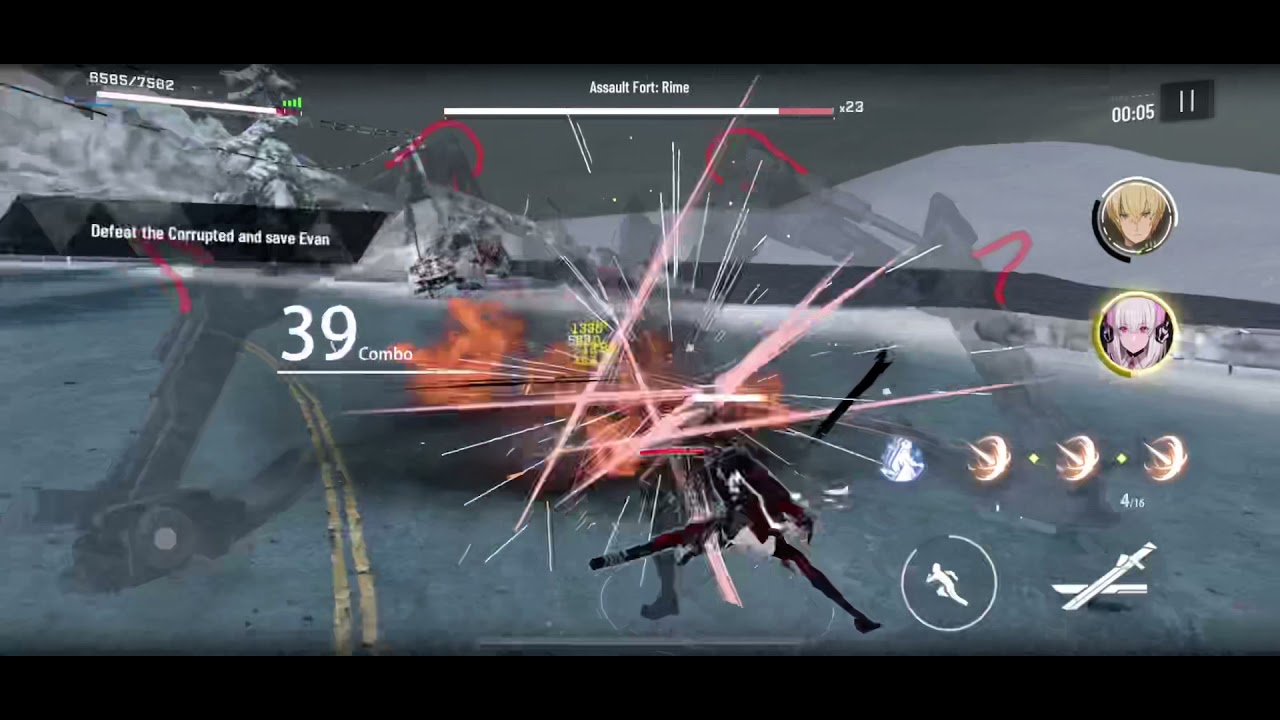 Punishing: Gray Raven ( 6 seconds for S-5 Event stage ) haha sword wave ...