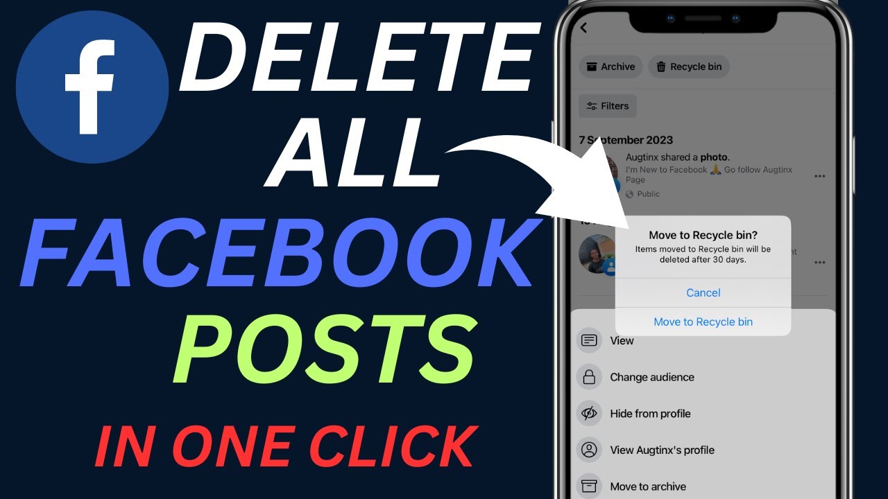 How to Delete ALL POSTS on Facebook - YouTube