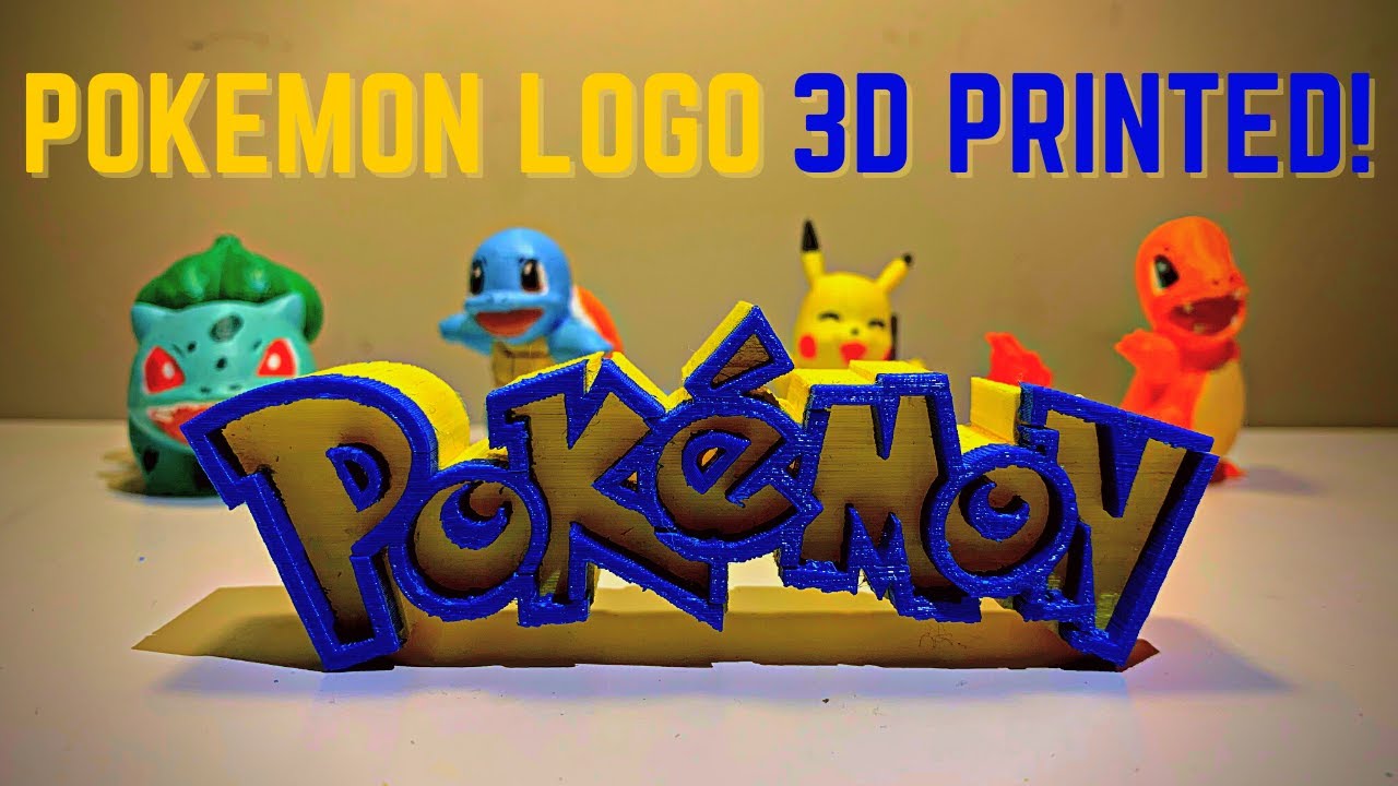 Pokemon Logo 3D Printed - YouTube