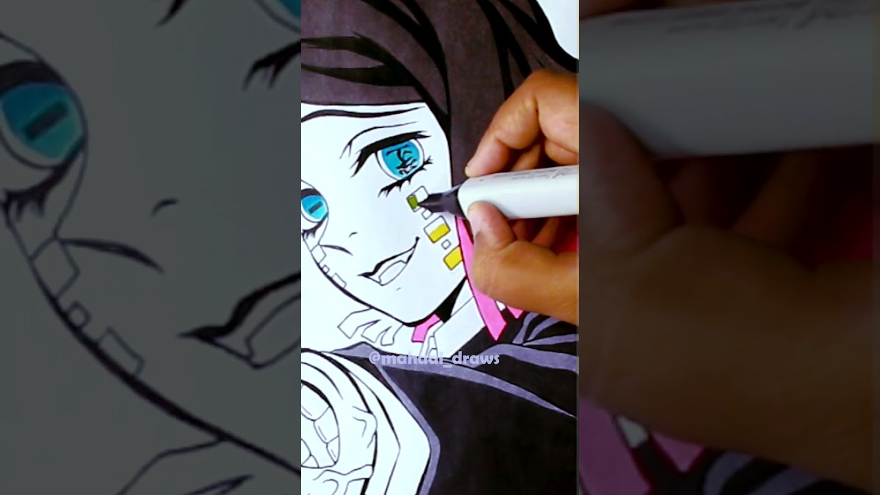 ENMU FAN ART |DRAWING| |MUGEN TRAIN| |DEMON SLAYER| - YouTube