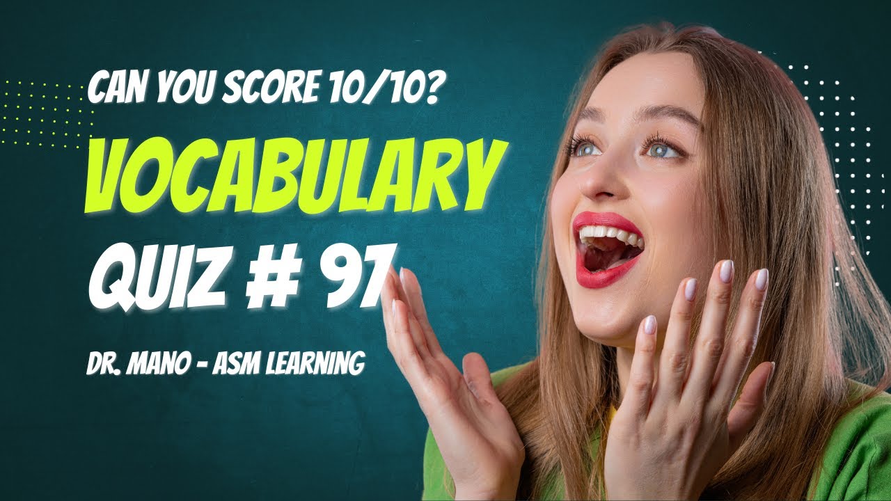 How To Improve Your English Vocabulary With Quizzes. (Advance). - YouTube