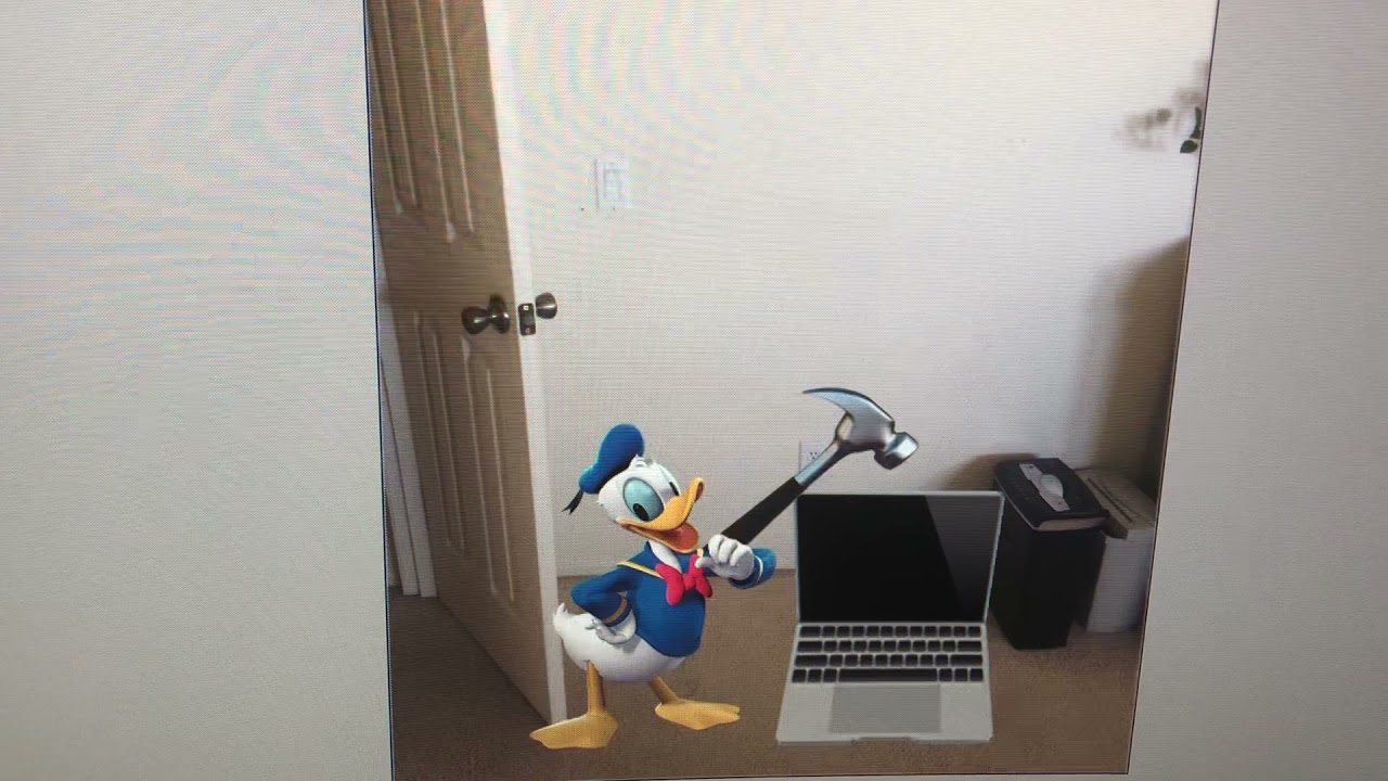 Donald Duck destroys Mickey Mouse’s laptop and gets grounded - YouTube