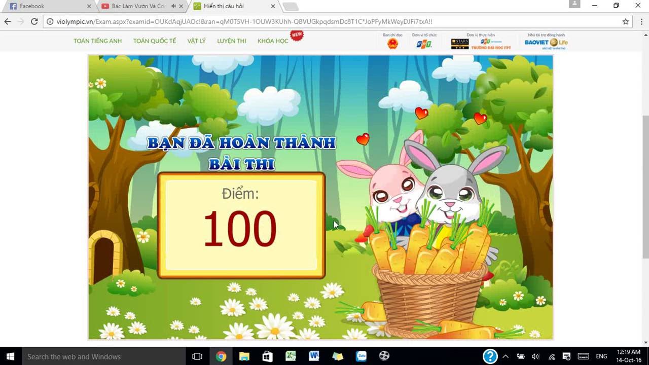 violympic toán 10 vòng 1 năm 2016 2017 - YouTube