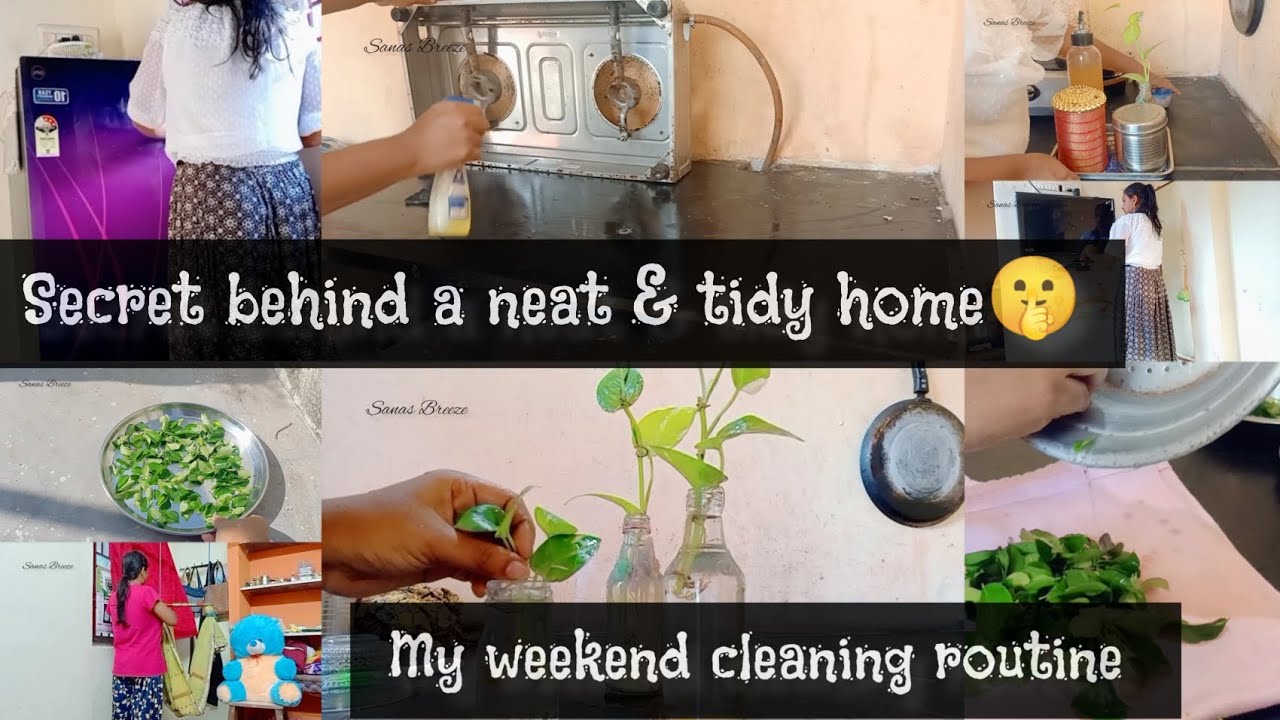 My weekend cleaning routine | How I manage my works | secret behind a ...