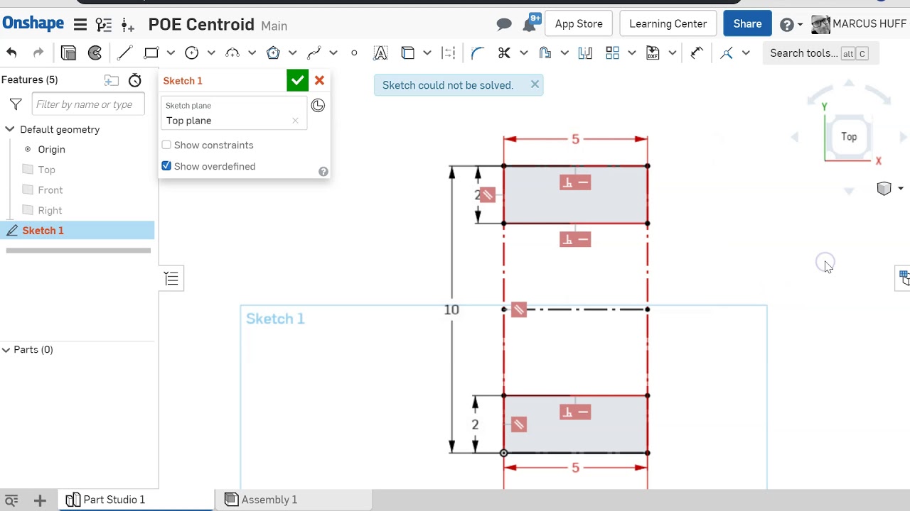 POE OnShape CAD modeling for centroids activity - YouTube