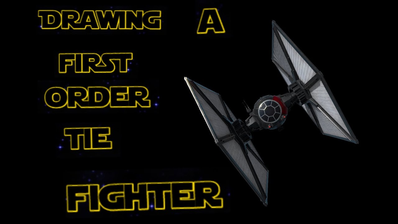 drawing a first order tie fighter - YouTube