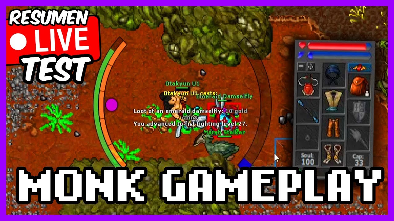 Tibia - Monk Gameplay en Español - Primeras Impresiones a Nivel Bajo ...