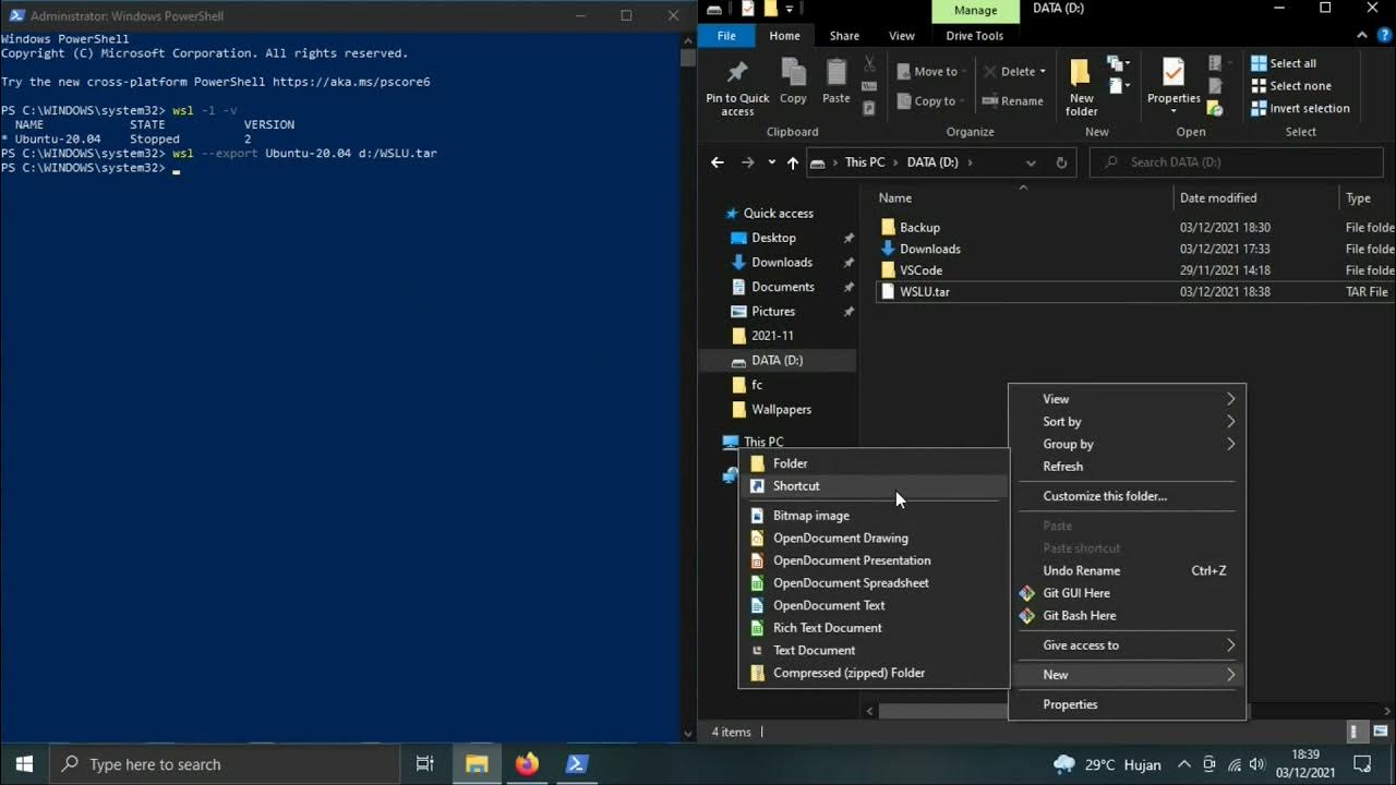 Cara Memindahkan Folder WSL Ubuntu ke Drive Lain - YouTube