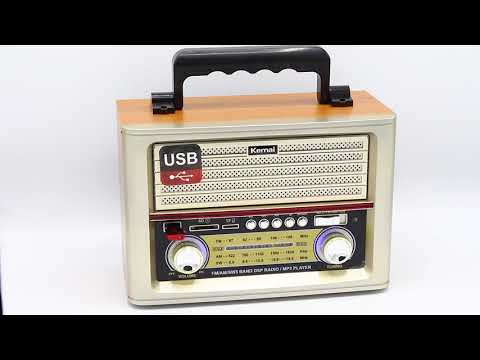 KEMAİ MD-1705BT AÇIK KAHVE AHŞAP DESEN NOSTALJİK RADYO