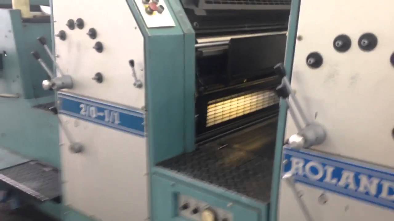 OFFSET ROLAND REKORD BICOLOR COM REVERSÃO - YouTube