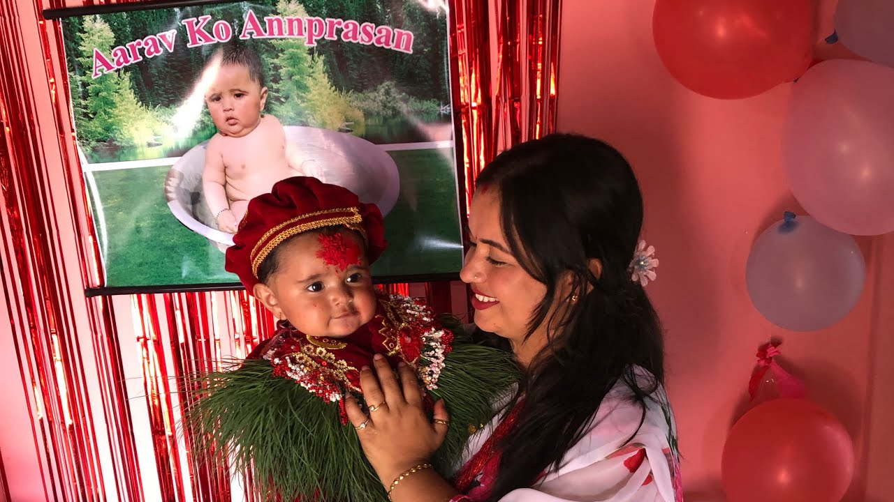 AARAV Ko Rice Feeding Ceremony/Pasni /Nepali style weaning ceremony ...